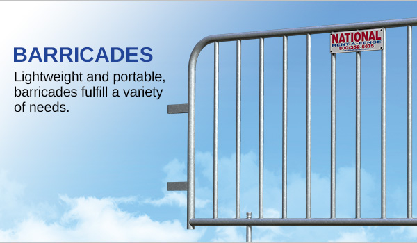 Barricade Rentals | Crowd Control Barricades | National Rent A Fence